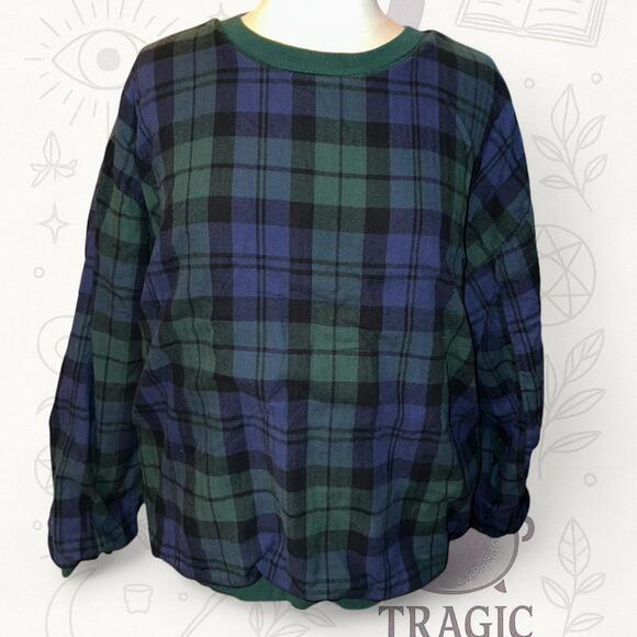 Tops | Vintage Reversible Sweatshirt Greenflannel Large Pockets 9s ...